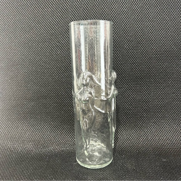 Libbey | Accents | Vtg 96s Libbey Glass La Femme 3d Dancing Nude Women ...